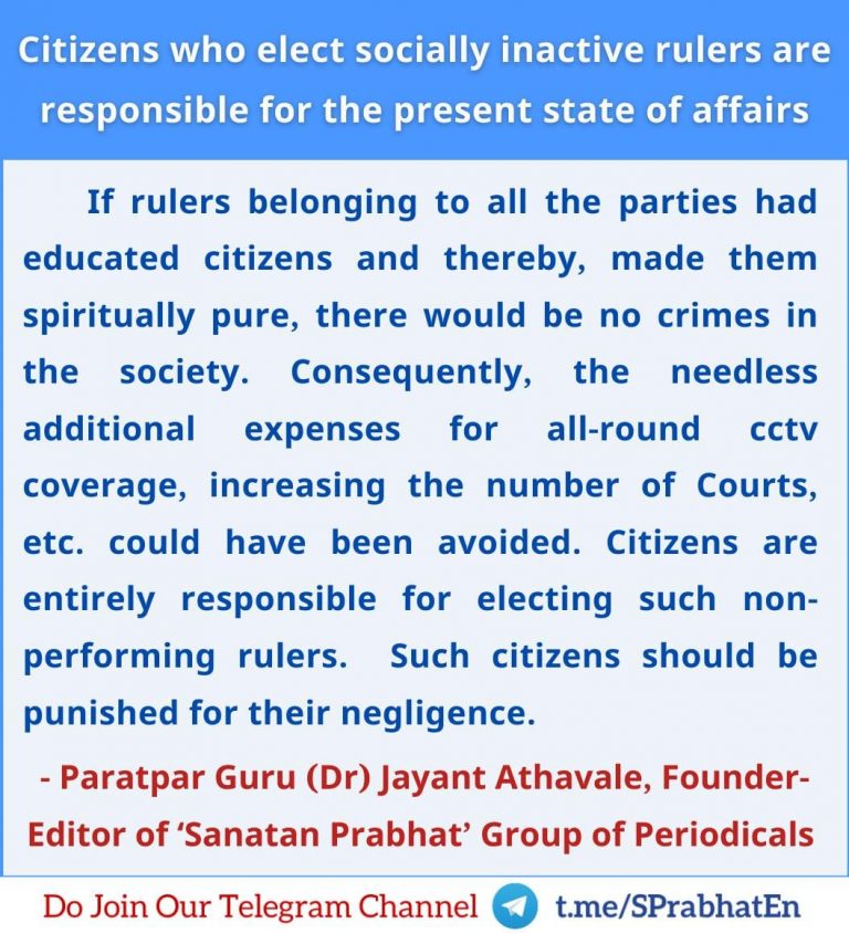 Citizens who elect socially inactive rulers are responsible for the ...