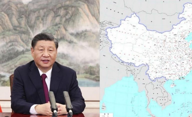 Arunachal Pradesh is depicted on China's territorial standard map ...