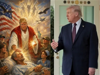 After backlash, Trump removes image depicting himself as Jesus Christ ...